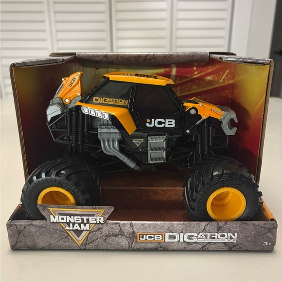 Toys | Monster Jam Digatron Toy Truck Black And Yellow 124 Scale | Poshmark